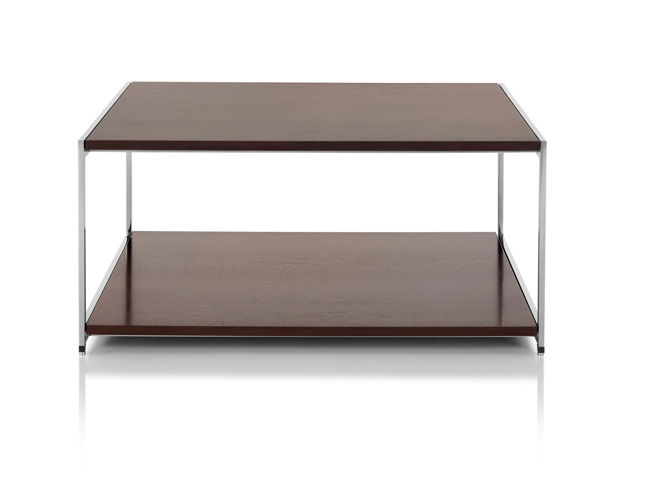 H FRAME Square wooden coffee table By Herman Miller | design Ward Bennett