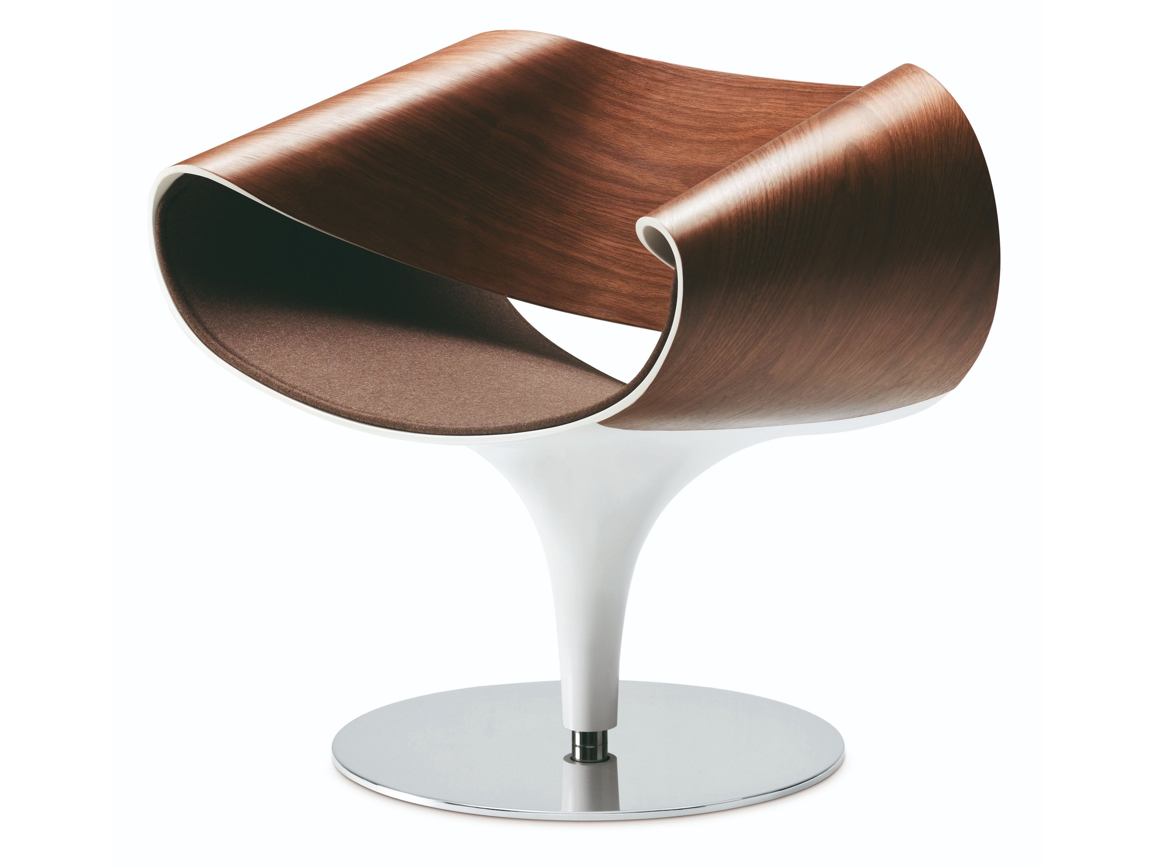 PERILLO Walnut easy chair with armrests By ZÜCO | design Martin Ballendat