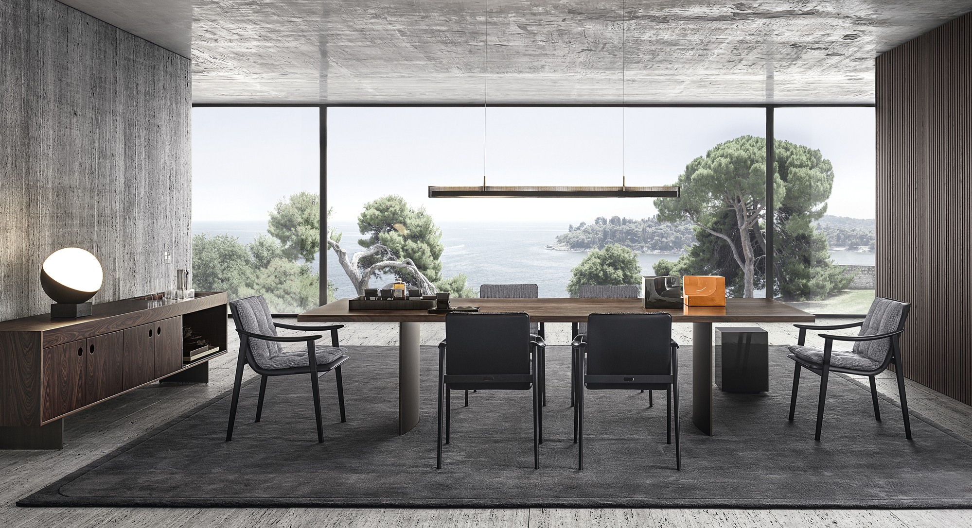 LINHA | Tavolo in legno Collezione Linha By Minotti design studio mk27