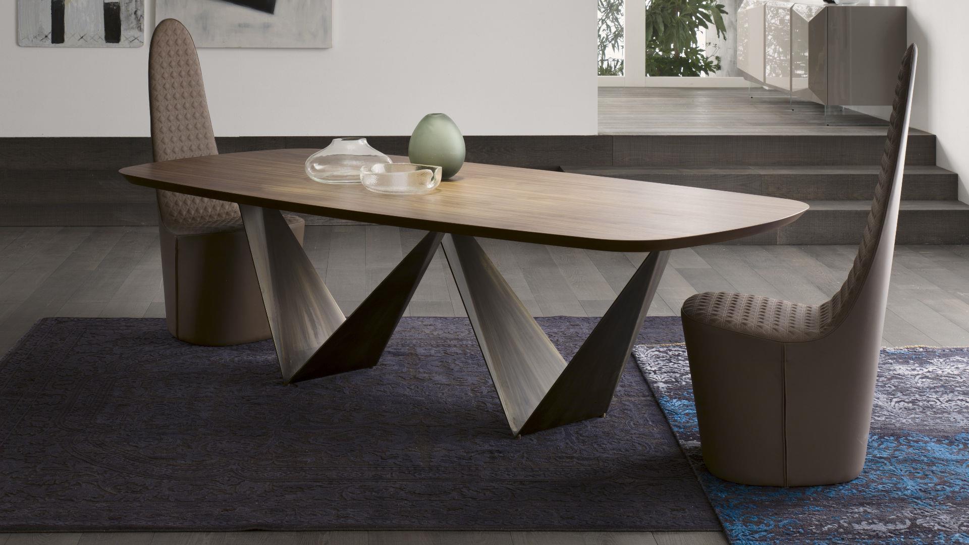 PRISMA Rectangular wooden dining table By Reflex | design Riccardo ...