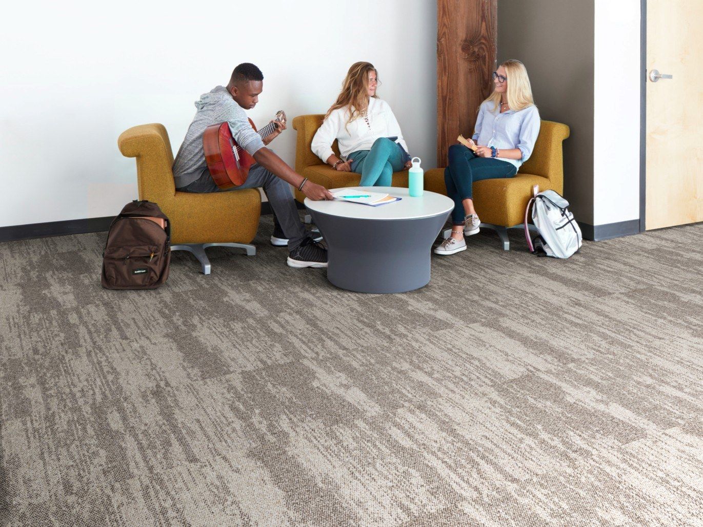 Nylon® carpet tiles WORKS FLOW Works Collection By Interface®