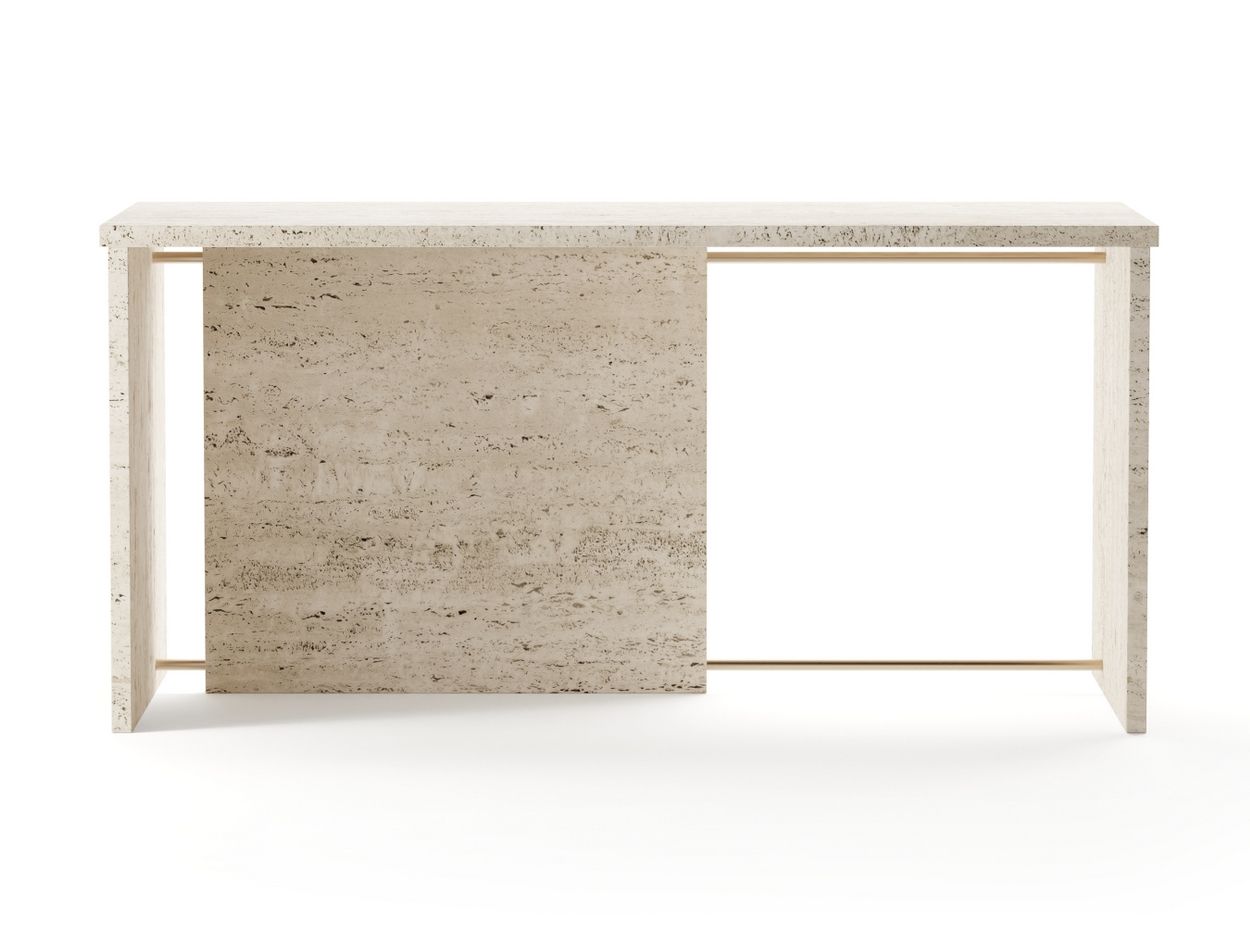 SEGMENT | Travertine writing desk By TRNK
