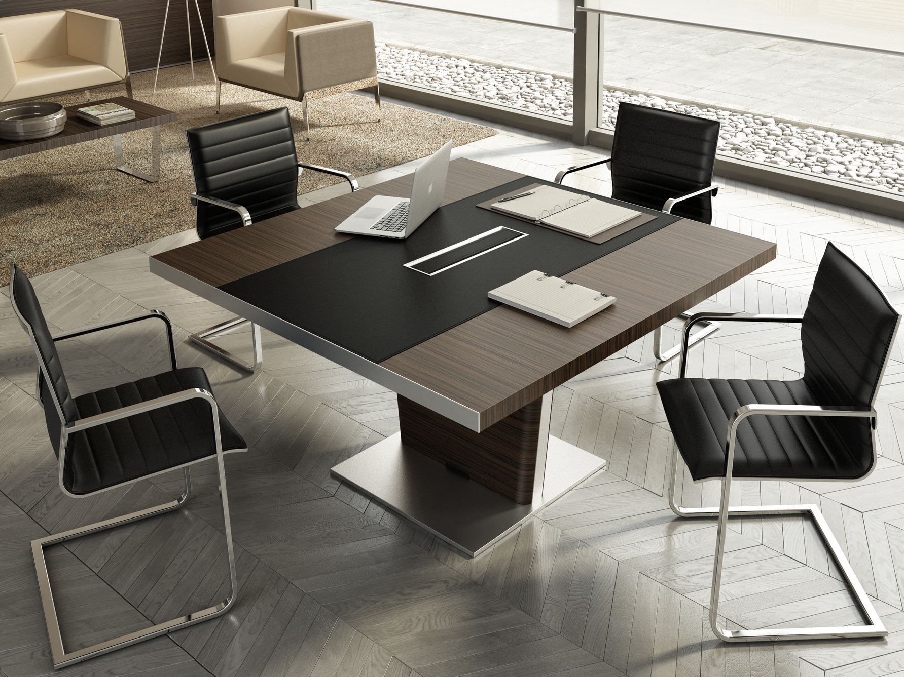 X10 | Square meeting table X10 Collection By Quadrifoglio design ...