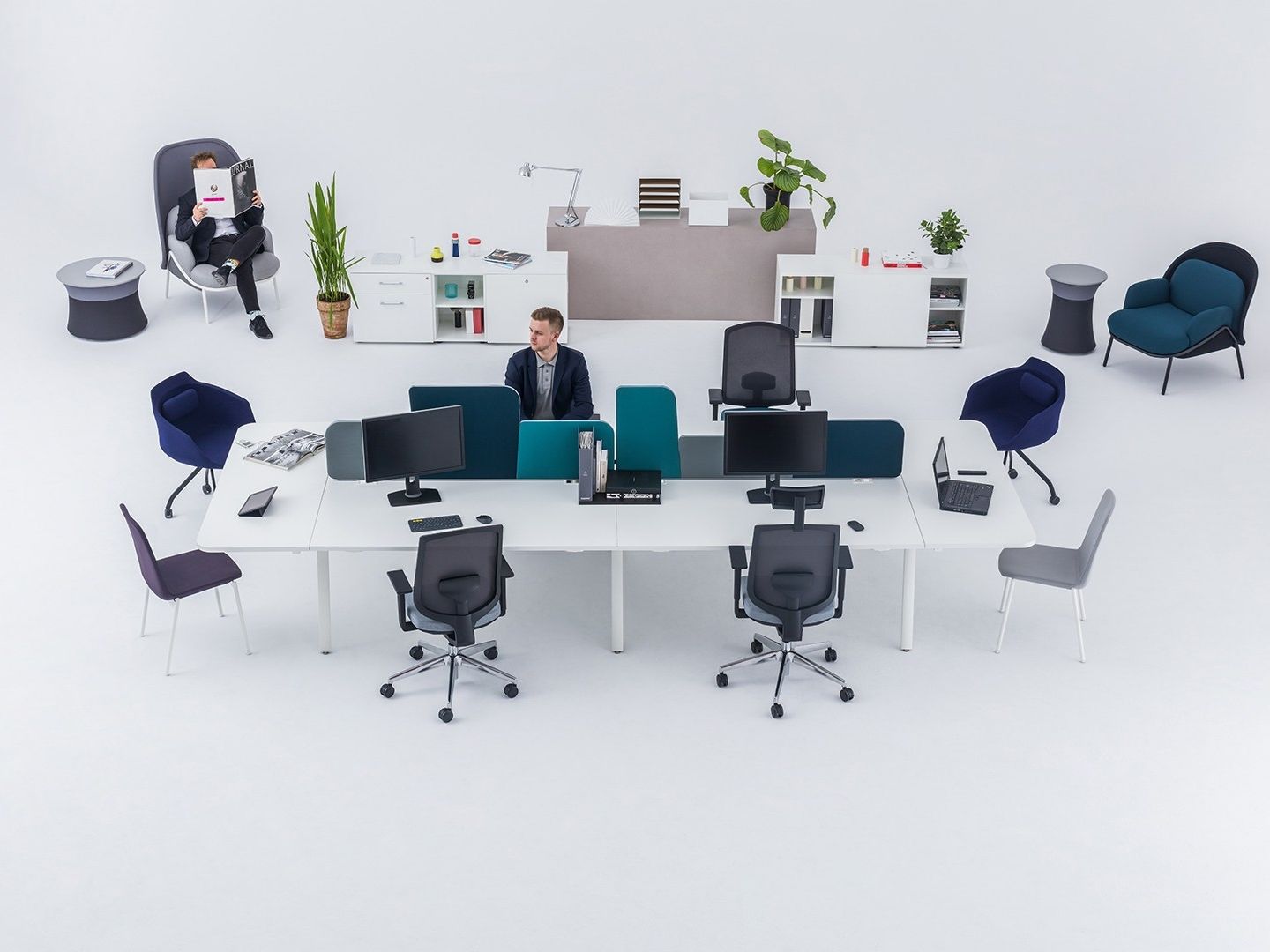 Multiple office workstation YAN_M | Multiple office workstation Yan ...