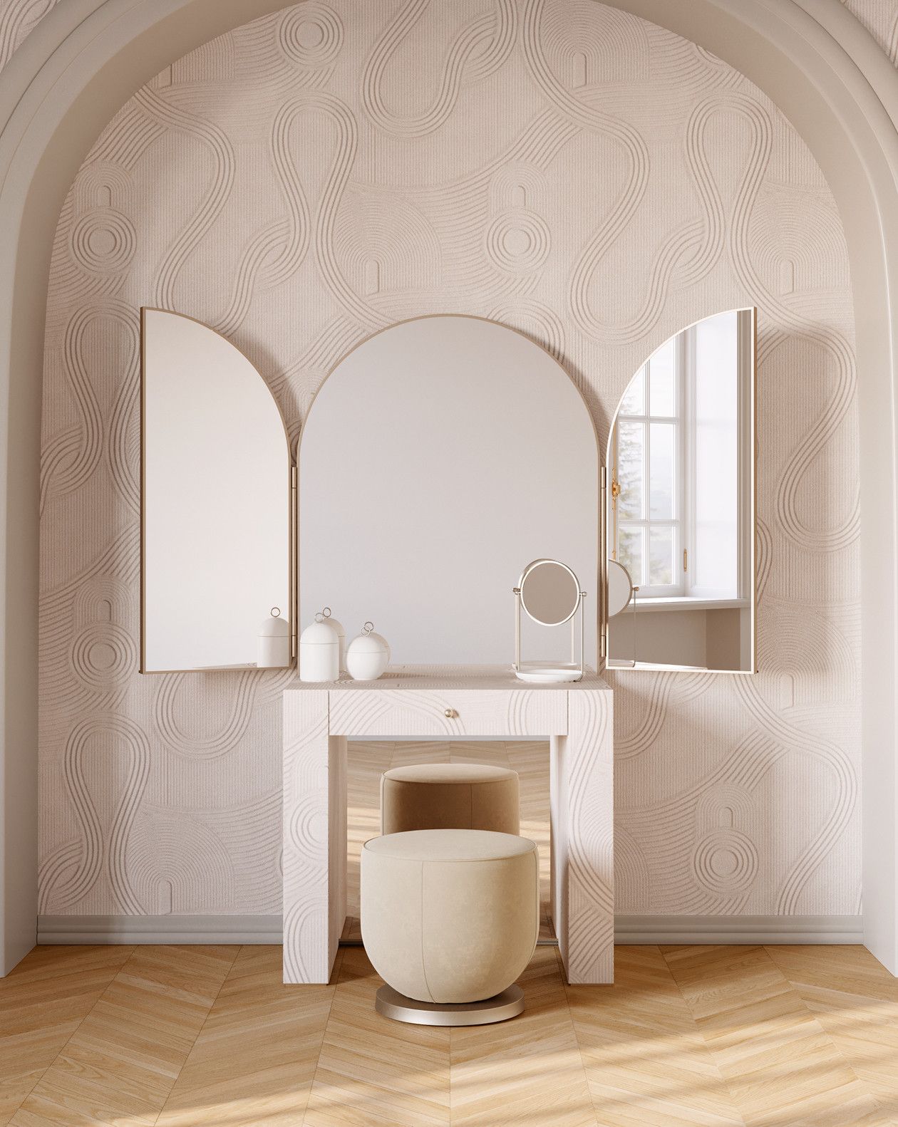 ZEN Freestanding mirror By Devon&Devon | design Marcel Wanders Studio