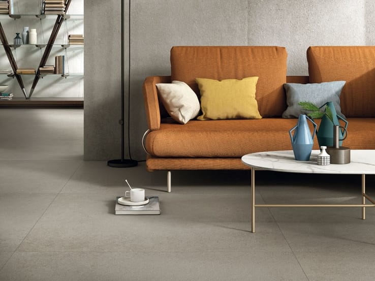 Porcelain stoneware wall/floor tiles with concrete effect ZERO.3 CONTEXT By Panaria Ceramica