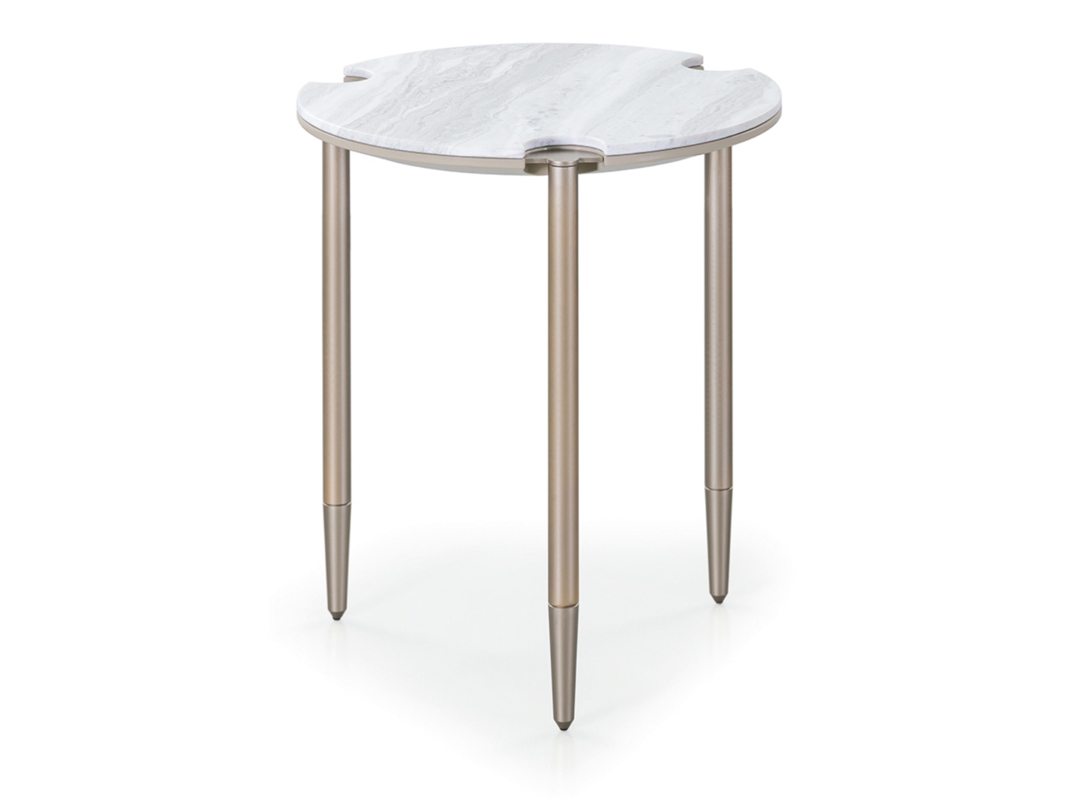 ZERO Round marble coffee table By Turri | design Andrea Bonini