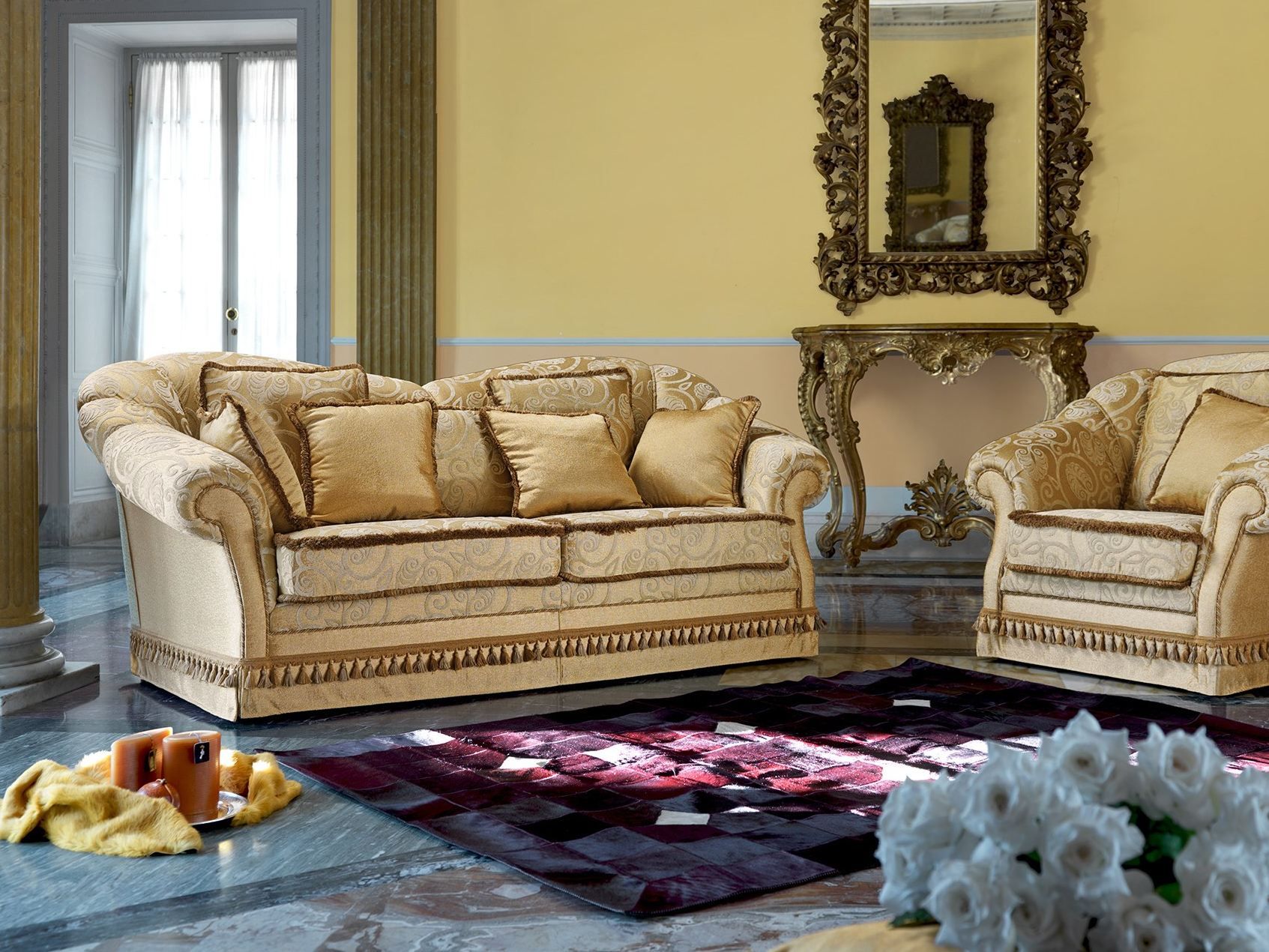 ZERYBA Divano in stile classico Collezione Zeryba by Domingo Salotti