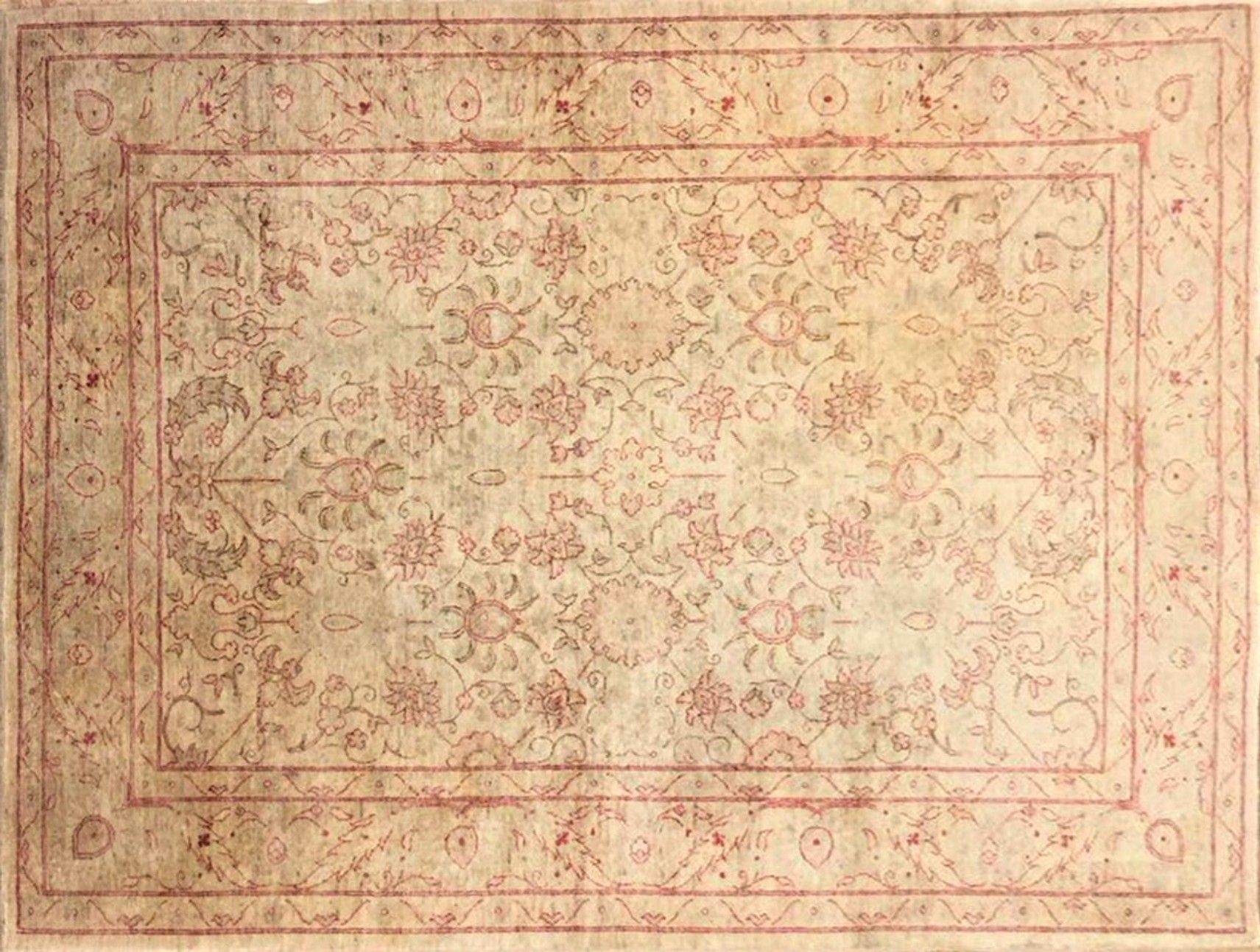 TRADITIONAL CARPETS Handmade rectangular rug By Arte di tappeti