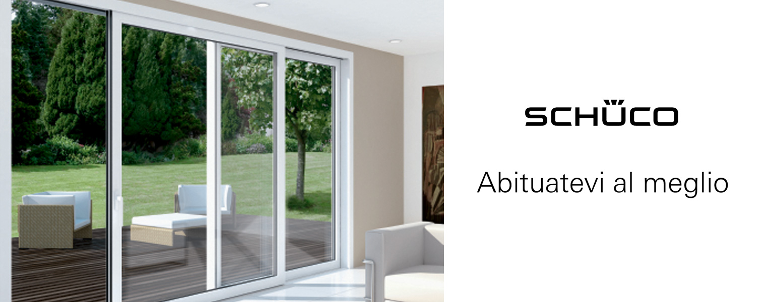 Alzante scorrevole PVC Schüco ThermoSlide: bellezza senza limiti
