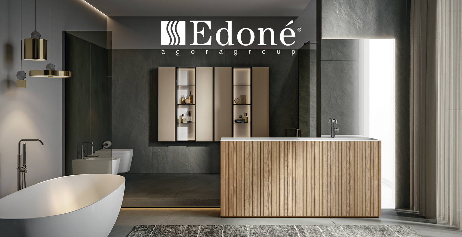 Collezione bagno Edoné Chrono 38/44, nuovi lavabi a profondità ridotta