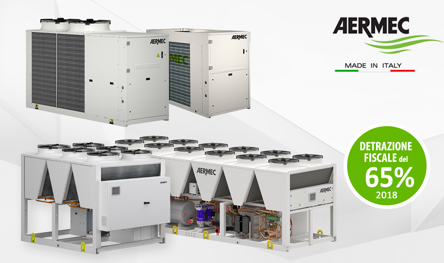 Refrigeratori e pompe di calore ad alta efficienza Aermec