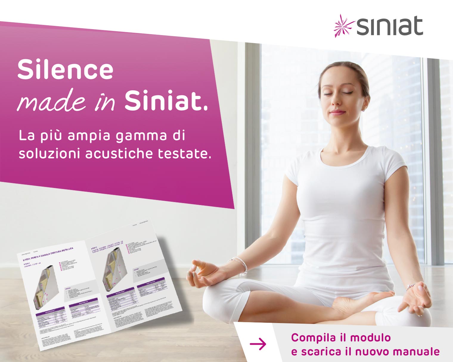 Silence, soluzioni acustiche testate Siniat