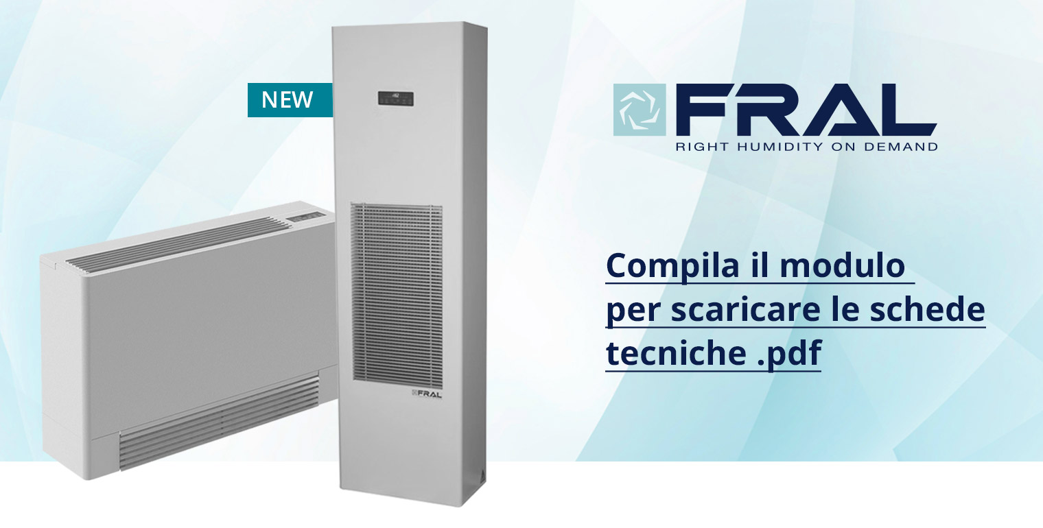 Deumidificatori a parete ad alte prestazioni FRAL