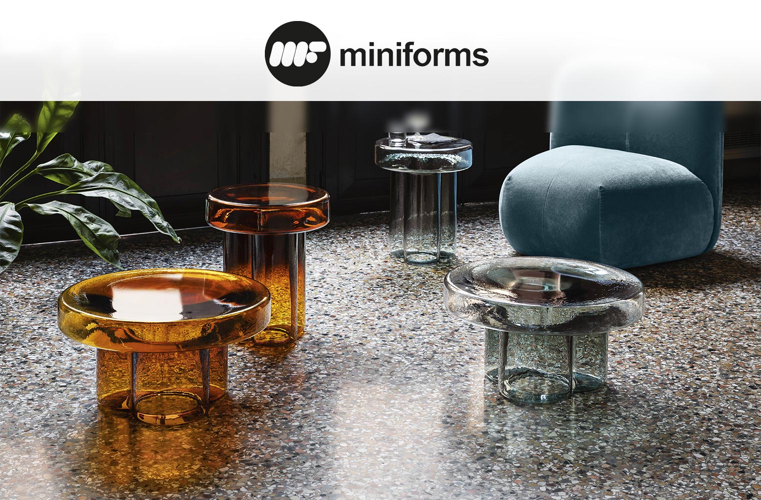 Miniforms, coffee table in Murano blown glass: discover Soda