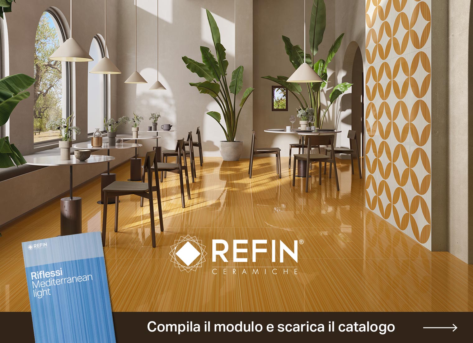 Ceramiche Refin si ispira al Mediterraneo: collezione Riflessi