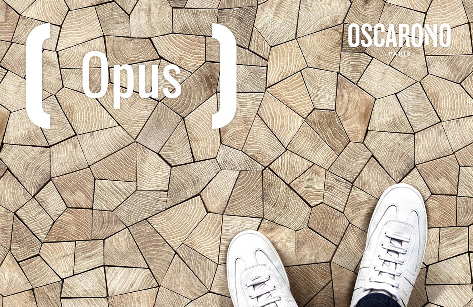 Oak mosaic for unique surfaces: Opus by Oscarono