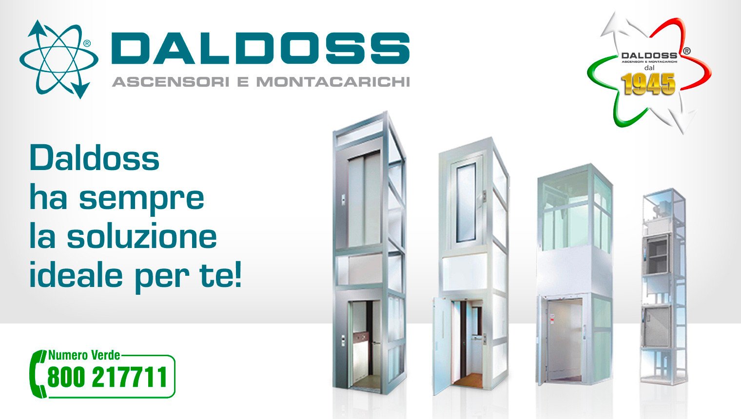 Ascensori e montacarichi Daldoss adatti a ogni esigenza