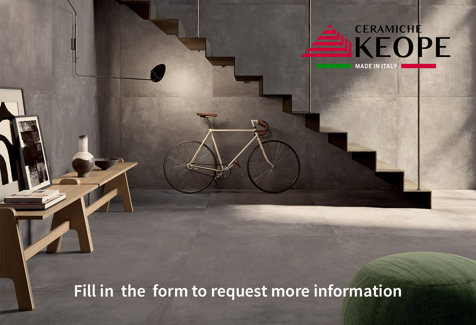 Ceramiche Keope Noord: concrete-look tiles in a minimal and industrial ...