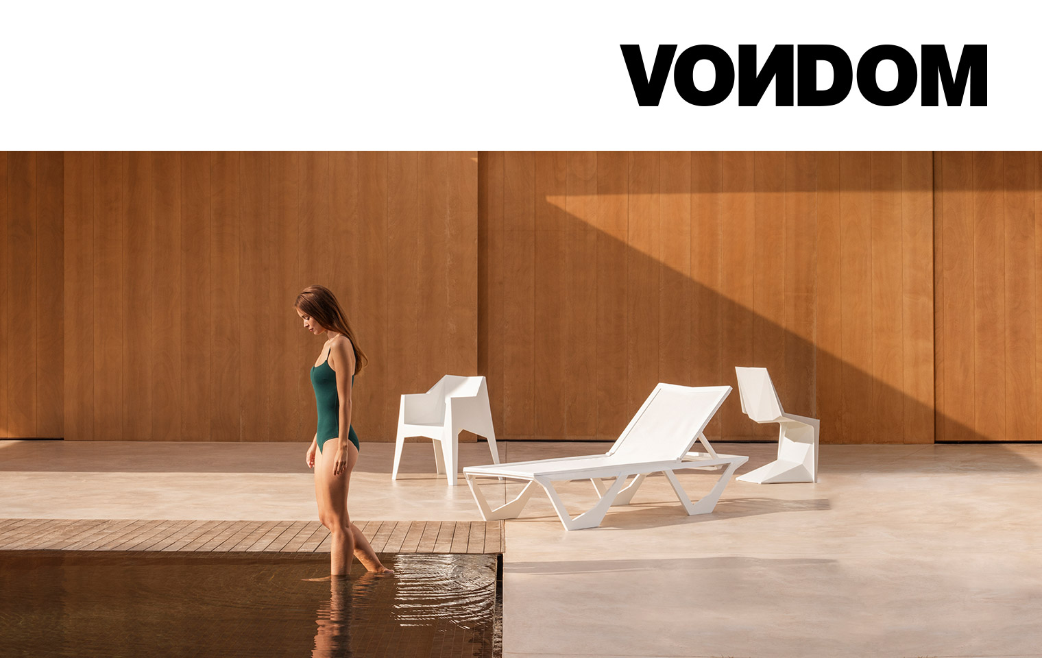 VONDOM, Voxel sun lounger by Karim Rashid