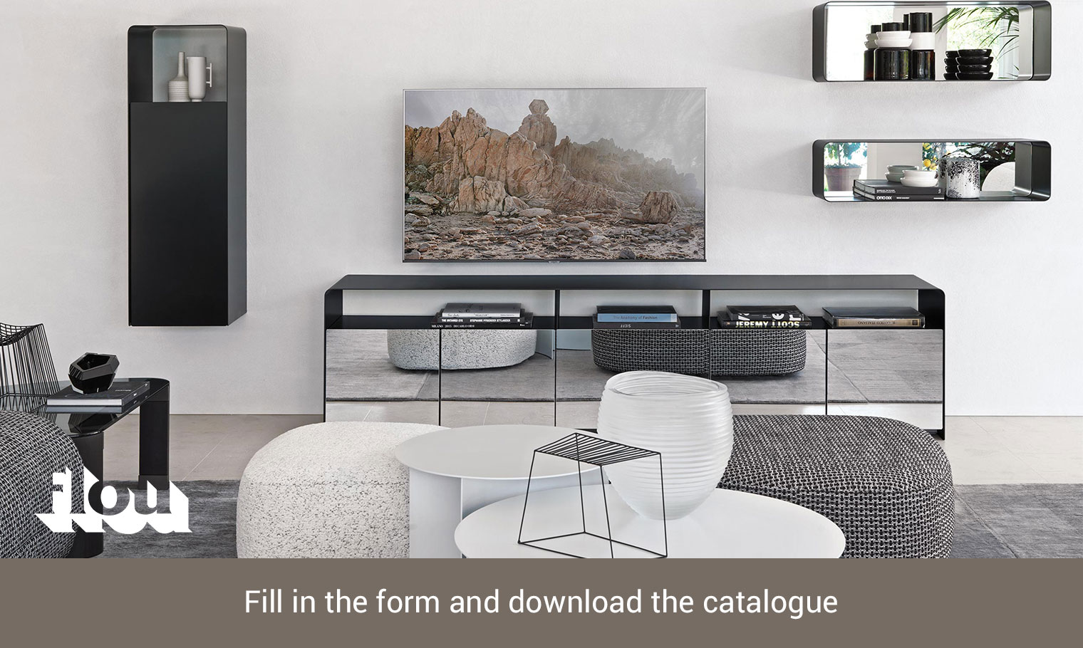 [⤓ Catalogo] Flou’s new system of furnishing: simplicity and functionality