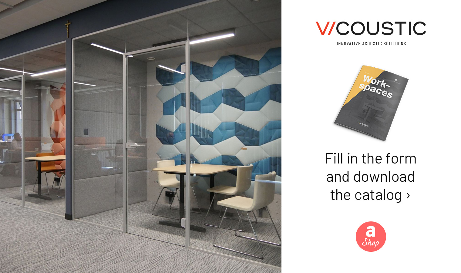 Acoustic solutions Vicoustic for workspaces